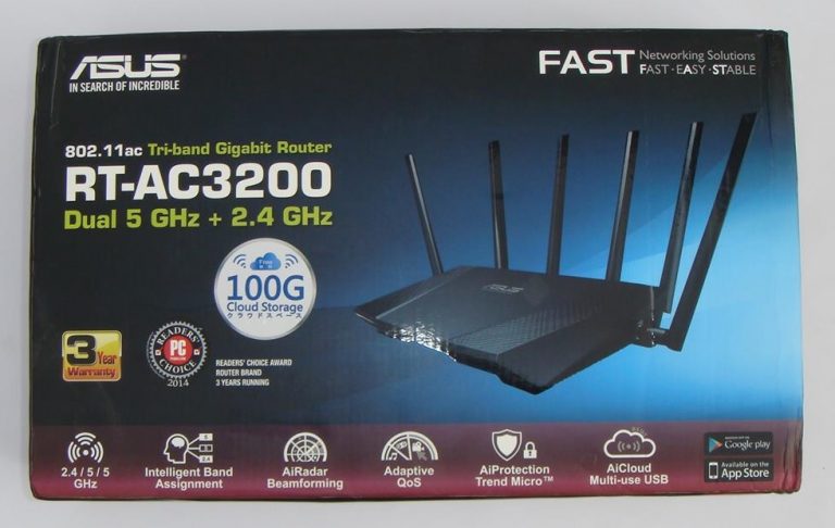ASUS RT-AC3200 Tri-Band AC3200 Wireless Gigabit Router | Tech Nuggets