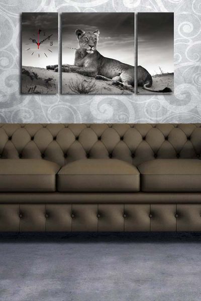 Clock Art Decorative Canvas Wall Clock (3 Pieces) - Multi Color | Tech ...